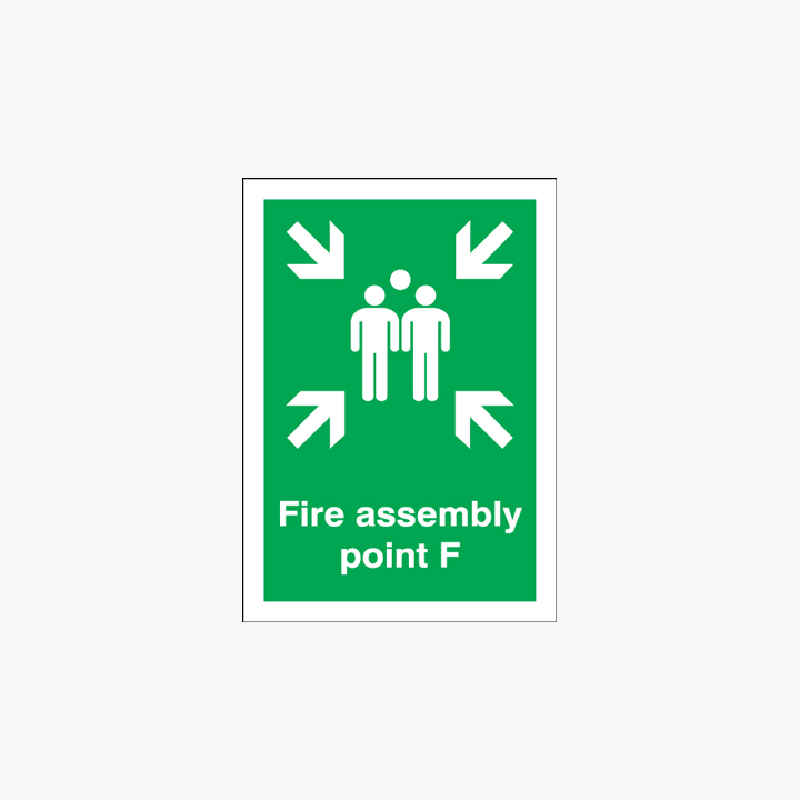 A4 Fire Assembly Point F Plastic Signs - Safety Sign UK