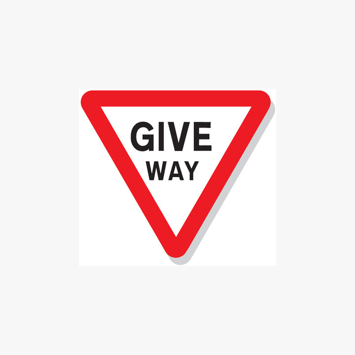 Aluminium 750X845 Give Way Class 1 Reflective Wall Fitting Signs aluminium-750x845-give-way-class-1-reflective-wall-fitting-signs