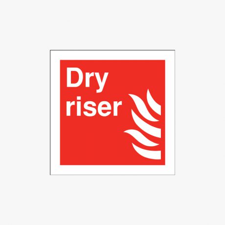 Dry Riser 200x200mm Plastic Signs - Safety Sign UK