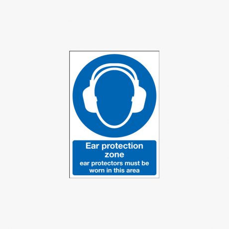Hearing protection safety signs