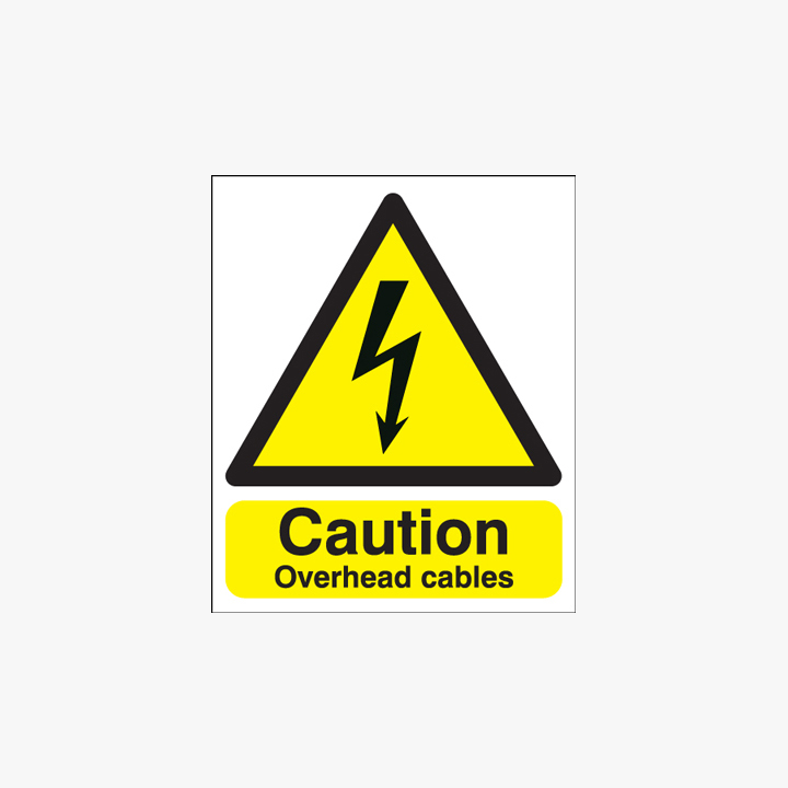 Overhead Cables Signs - Safety Sign UK