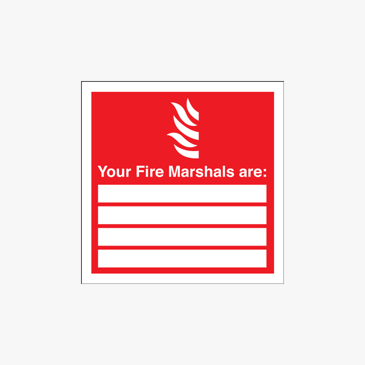 Fire Marshall Signs - Safety Sign UK