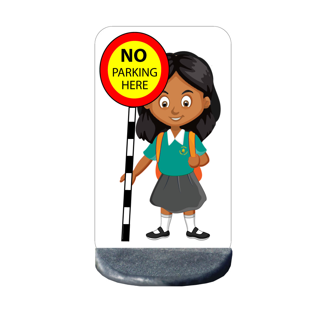 Road safety school no parking sign Elif